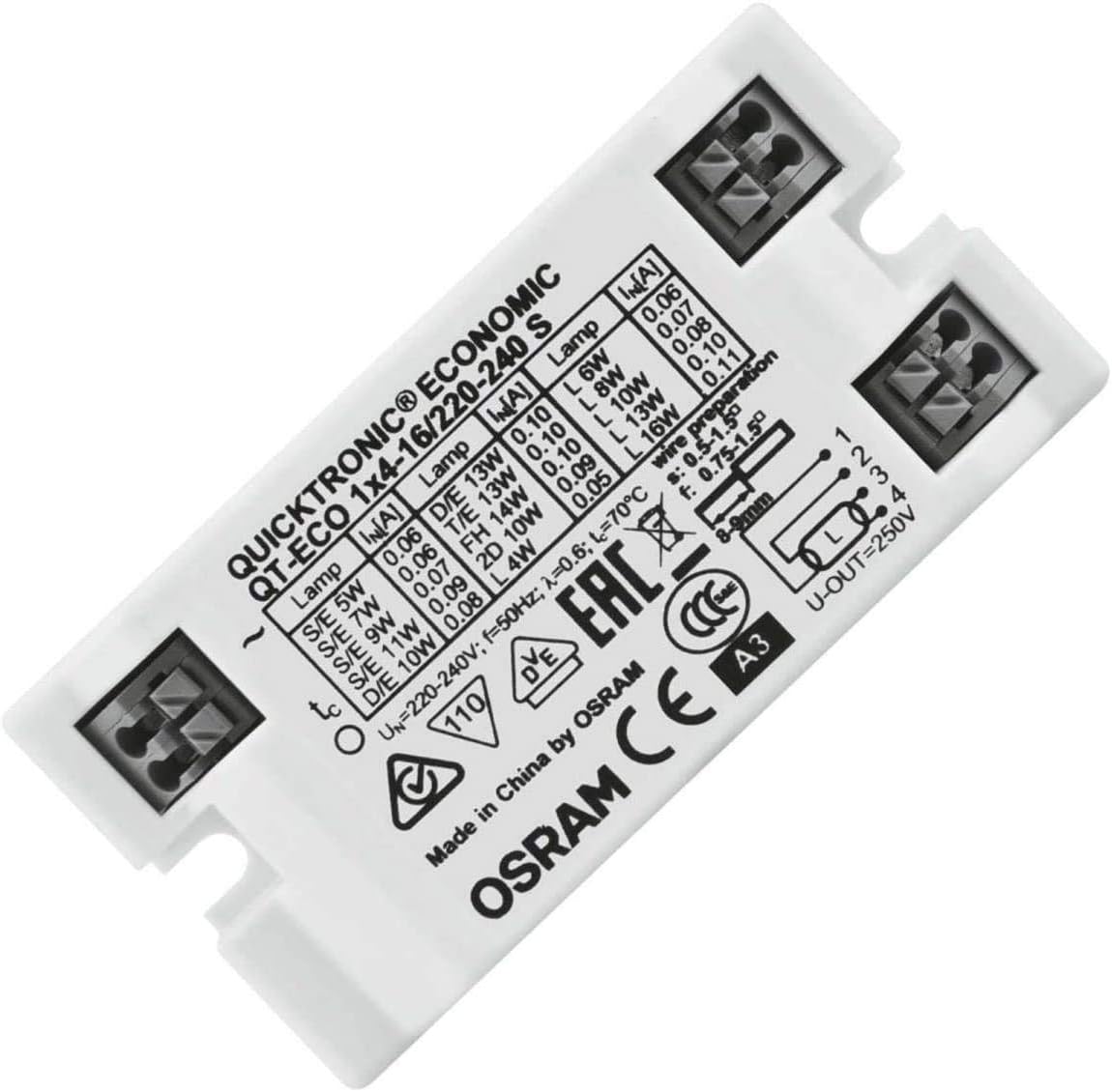 Osram QT-ECO 1x4-16/220-240 S Special Lighting: Amazon.co.uk: Lighting