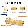 SUNGATOR Solid Brass Pipe Fitting, 1/2-Inch x 1/2-Inch NPT Male Pipe ...