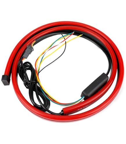 Red Tail Light Tape LED Third Brake Light Strip Bar, 5 Function ...