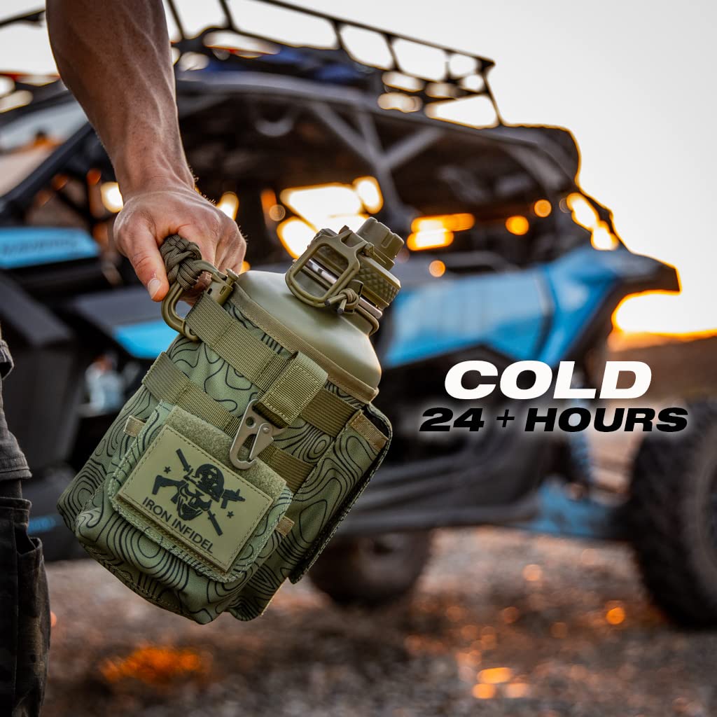 Mua Iron Infidel Battle Bottle - Half Gallon Water Bottle Insulated, 64 ...