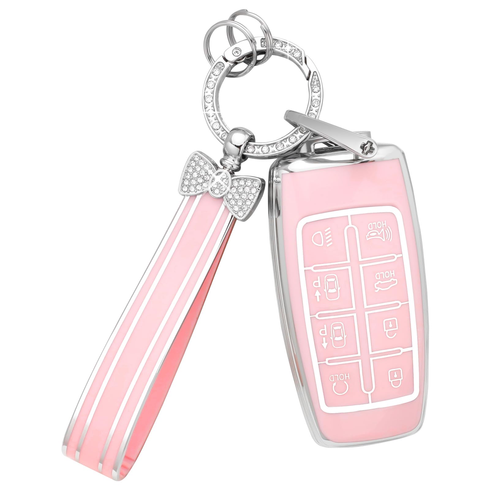 PIFOOG Key Fob Cover for Genesis GV80 GV70 G80 2024 2023 2022 2021 8 ...