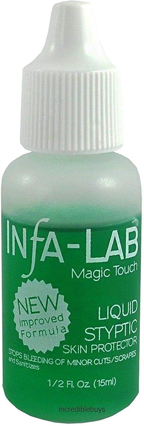 Infa-Lab MAGIC TOUCH Liquid Styptic Nails Stop Bleeding Skin Protector ...