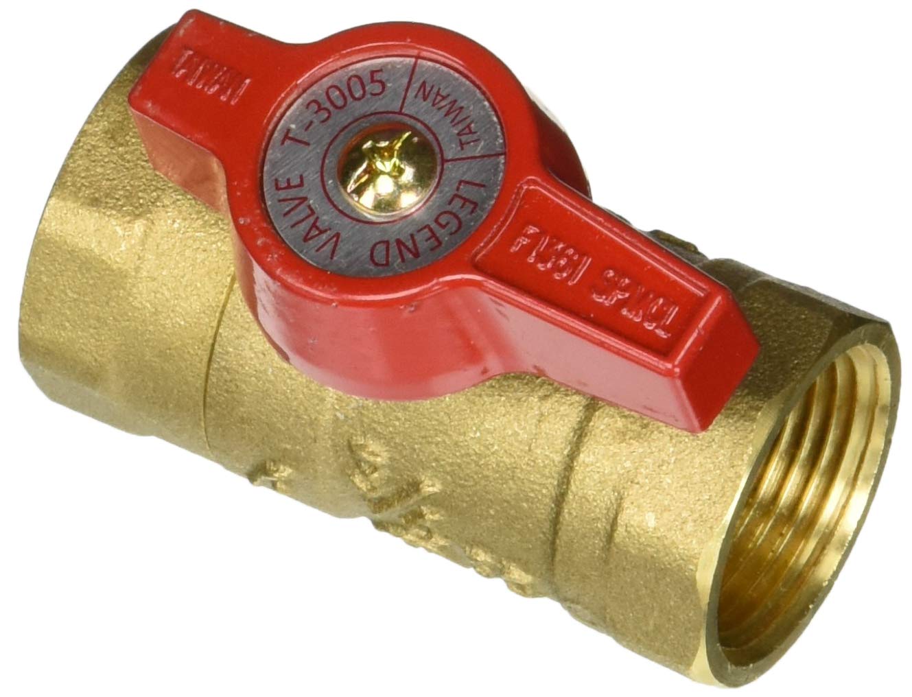 LEGEND VALVE AND FITTING 3/4" T-3005 2 Piece Forged Brass RED TOP ...