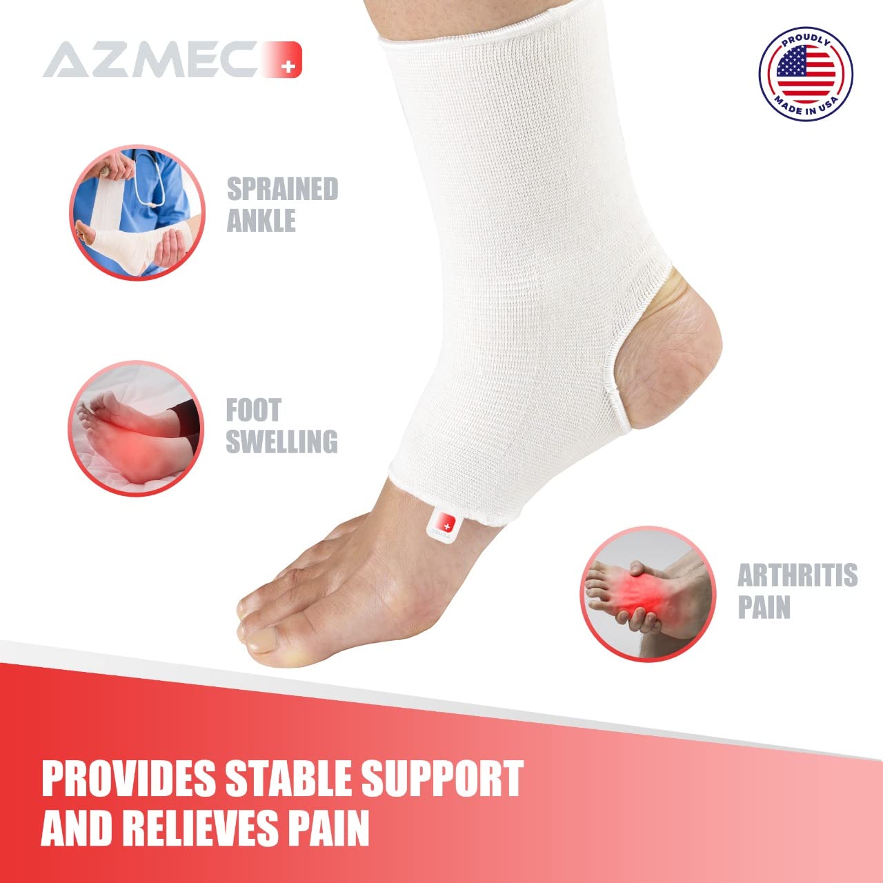 Mua AZMEC Ankle Support Sleeve Open Heel, Light Elastic & Breathable ...