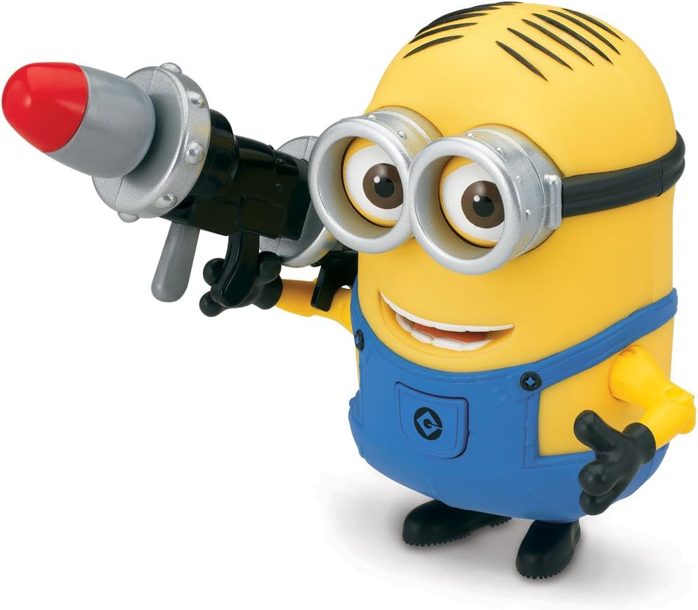 DESPICABLE ME Dave Deluxe Action Figure with Rocket Launcher: Amazon.co ...