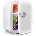 Amazon.com: CROWNFUL Mini Fridge, 4 Liter/6 Can Portable Cooler and ...