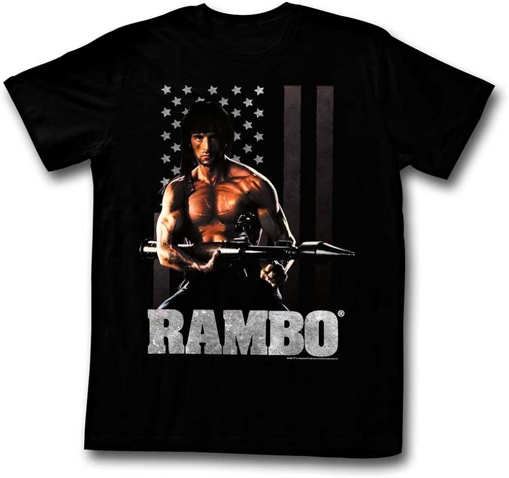 A&E Designs Rambo Shirt American Flag T-shirt: Amazon.ca: Clothing ...