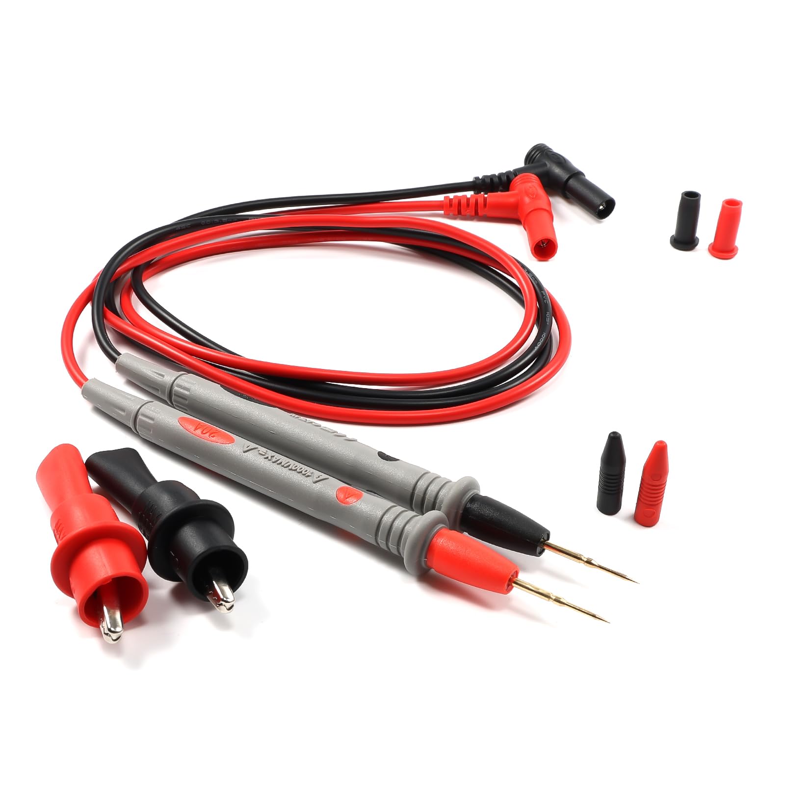 Thuchopy 1000V 20A multimeter Leads & 2PC 1000V 10A Crocodile Clips ...
