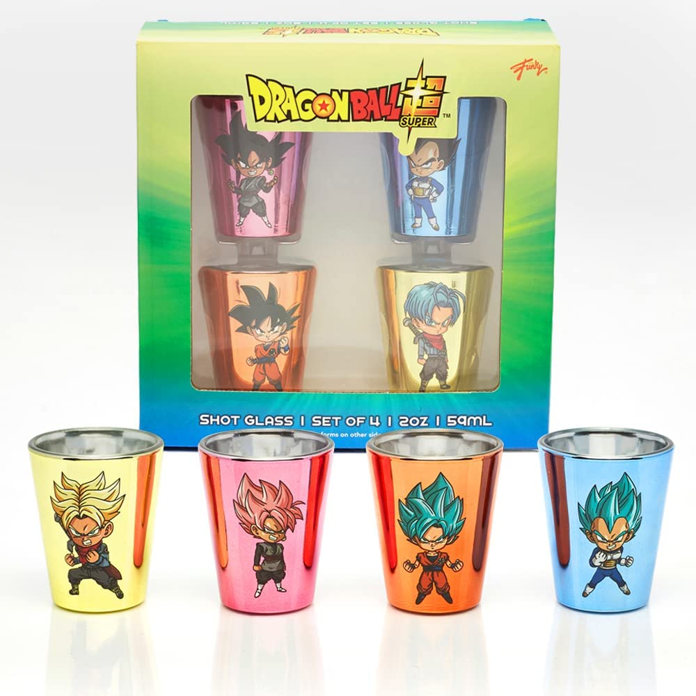 Mua JUST FUNKY Dragon Ball Super Mini Glass Set | 2 Oz Shot Glasses Set ...