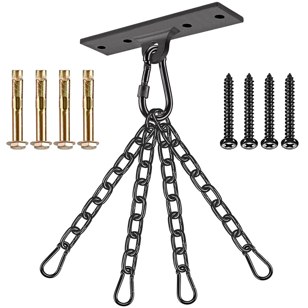 Dolibest Heavy Duty Boxing Punching Bag Chain, Wall Mount Ceiling Hooks ...