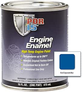 Amazon.com: POR-15 Ford Corporate Blue Engine Enamel - 1 pt. - High ...