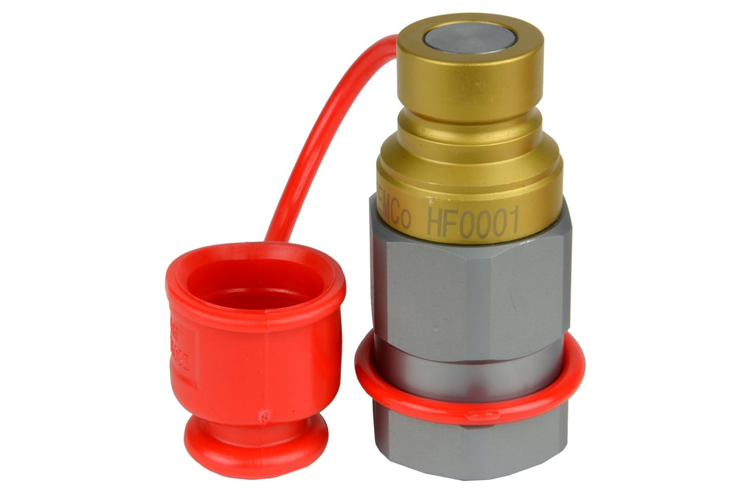 TEMCo 1/2 Female NPT Thread 1/2 Body Male Hydraulic Coupler ISO 16028 ...