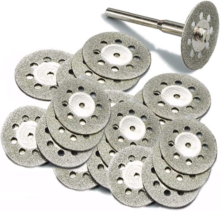 Abrasive Tools 50Pcs 22mm Diamond Coated Double Side Cutting Discs Cut ...