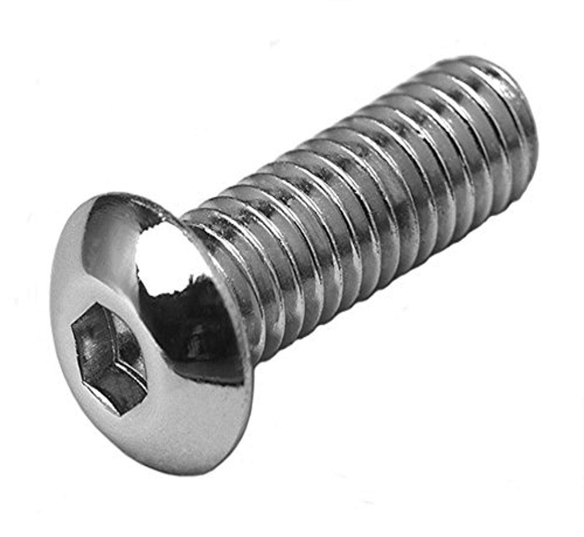 Chrome MPB406 Button Head Socket Cap Screw Alloy Steel 5 16 24 X 1