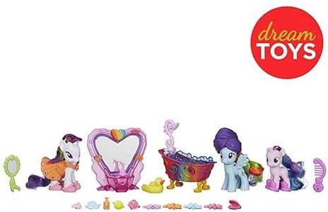 Amazon.com: My Little Pony Friendship Magic Bath Spa Set with 3 Ponies ...
