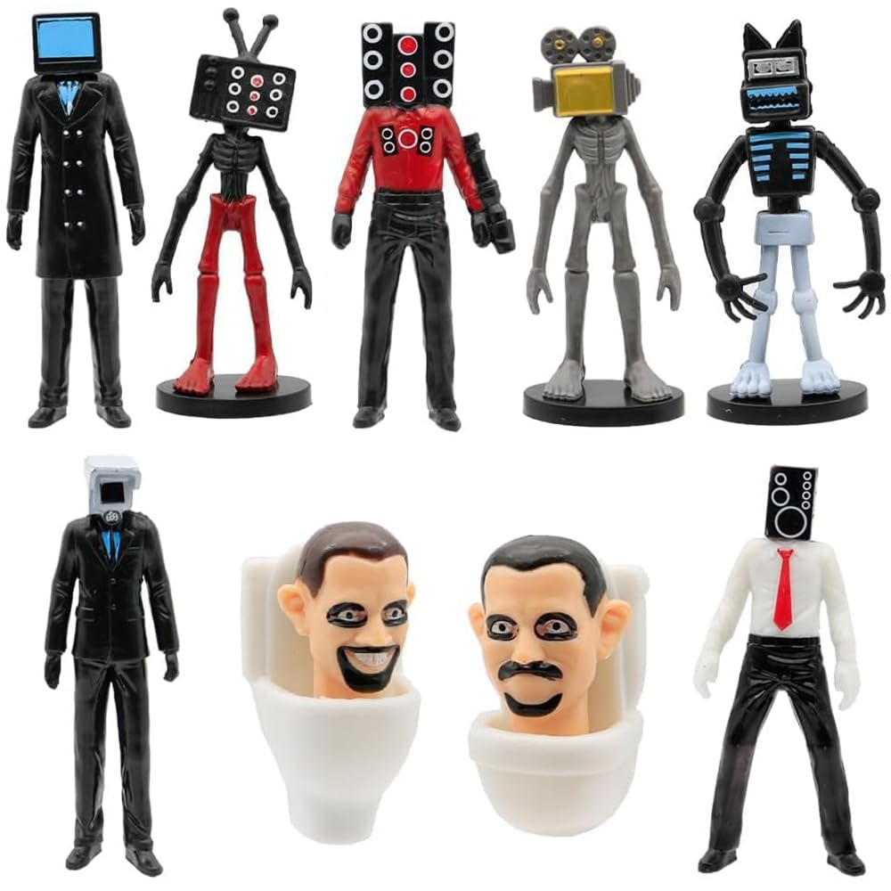 Mua 9 PCS Skibidi Toilet Toy Figures Set | Skibidi Toilet Figures ...