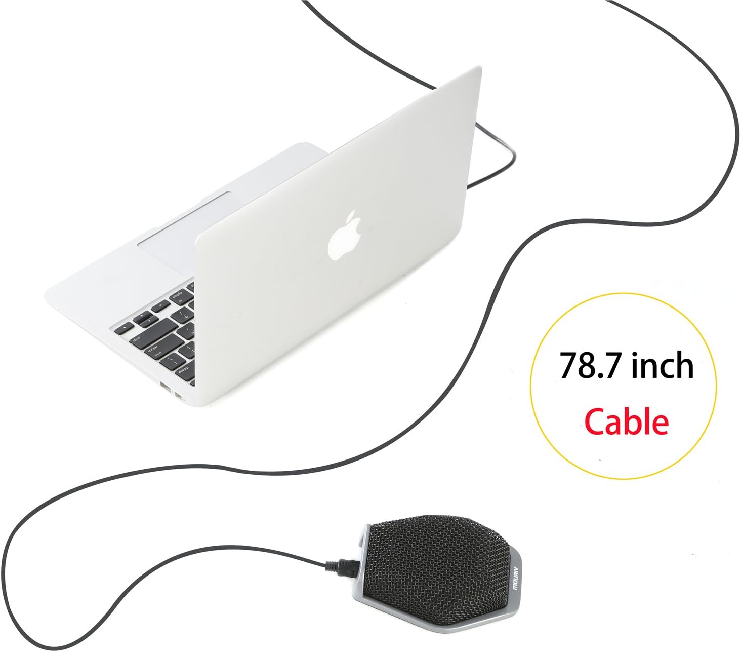 Conference Microphone, Mouriv CMM3 USB Plug Mic Table Top Desktop ...