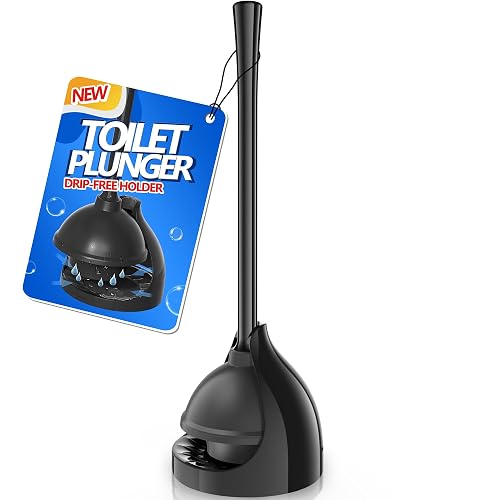 Toilet Plunger with Holder, Plunger with Unique Holder for 5.7-inch ...
