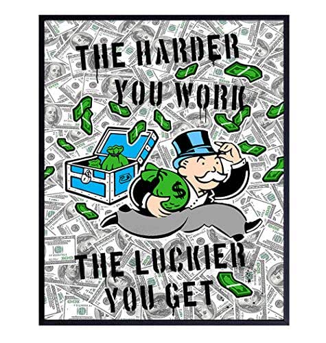 Amazon.com: Monopoly Man Motivational Wall Art Print - 8x10 Home or ...