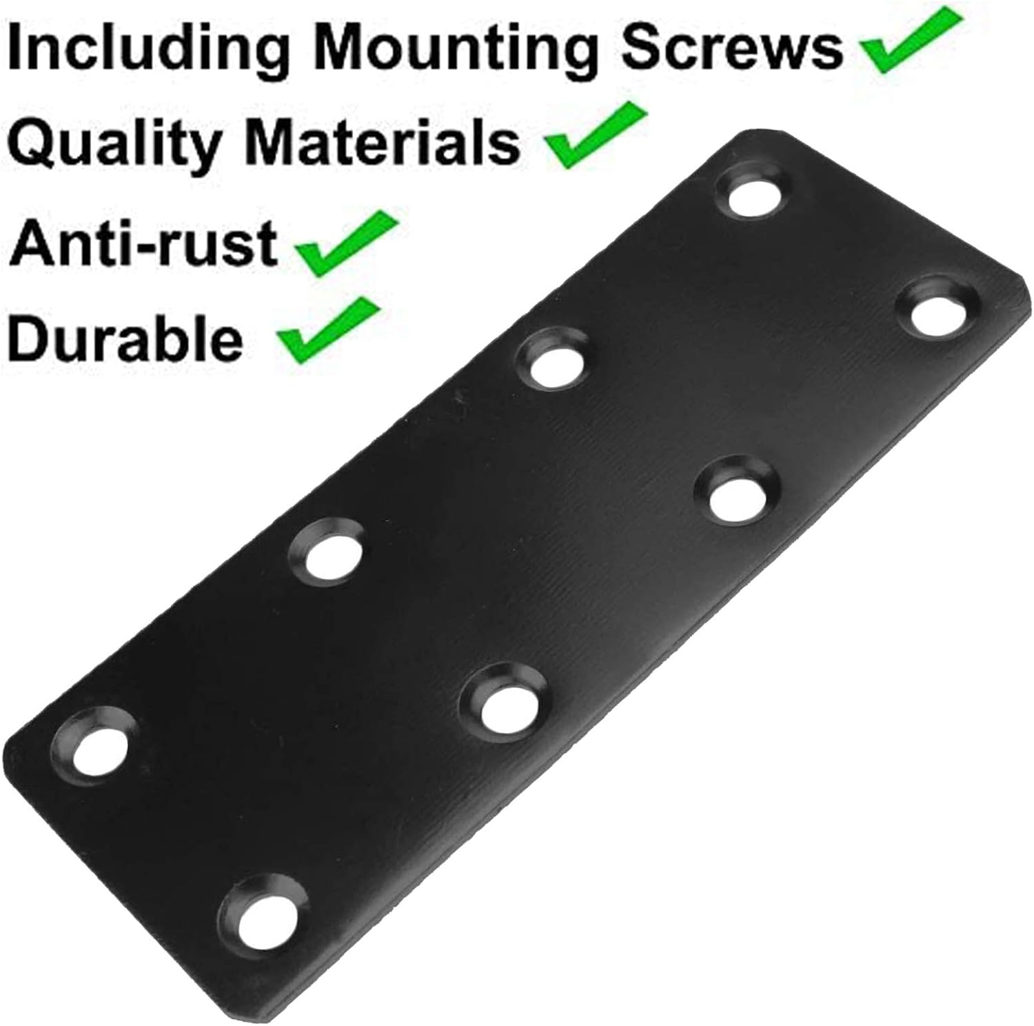 Mending Flat Plate Bracket, Stainless Steel Flat Straight Brace ...