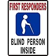 Amazon.com: StickerTalk Blind Person Inside Vinyl Sticker, 5 inches by ...