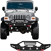 Amazon.com: Vijay Front Bumper Compatible with 1997-2006 Wrangler TJ ...