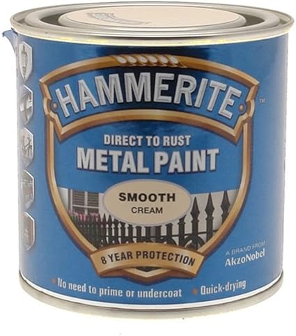 Hammerite SFCR750 750ml Direct to Rust Smooth Finish - Cream: Amazon.co ...