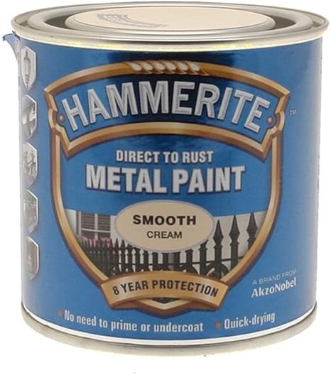 Hammerite SFCR750 750ml Direct to Rust Smooth Finish - Cream: Amazon.co ...