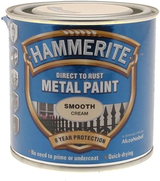 Hammerite SFCR750 750ml Direct to Rust Smooth Finish - Cream: Amazon.co ...