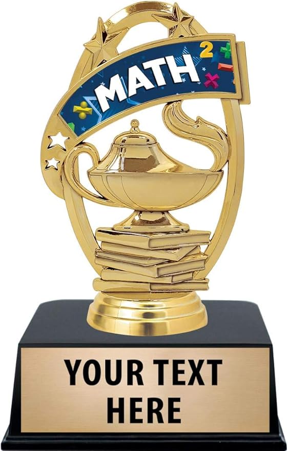 Amazon.com : Crown Awards Math Trophies with Custom Engraving, 6 ...