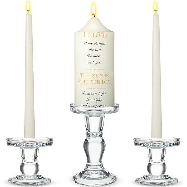 Personalized Floating Unity Candles Wedding Unity Candle Set Blue