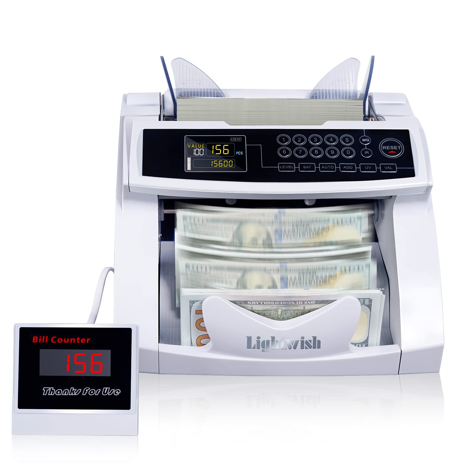 Mua LIGHTWISH Money Counter Machine, Bill Counter with UV/MG/IR ...