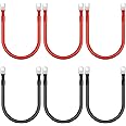 Amazon.com: Hoteam 6 Pcs Battery Cable Copper Battery Inverter Cables ...