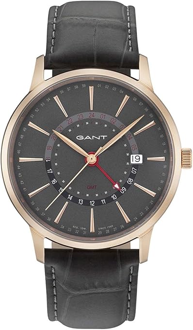 Gant Mens Analogue Quartz Watch with Leather Strap 7630043916605 ...
