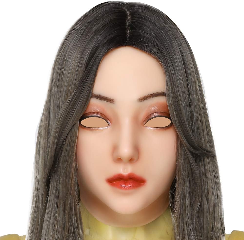 Silicone Mask Realistic Female Face Mask Handmade for Crossdresser ...