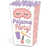 Amazon.com: Big Dot of Happiness Pajama Slumber Party - Square Favor Gift Boxes - Girls ...