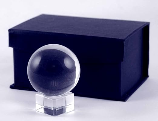 Crystal Ball 50mm With Glass Display Stand: Amazon.co.uk: Kitchen & Home