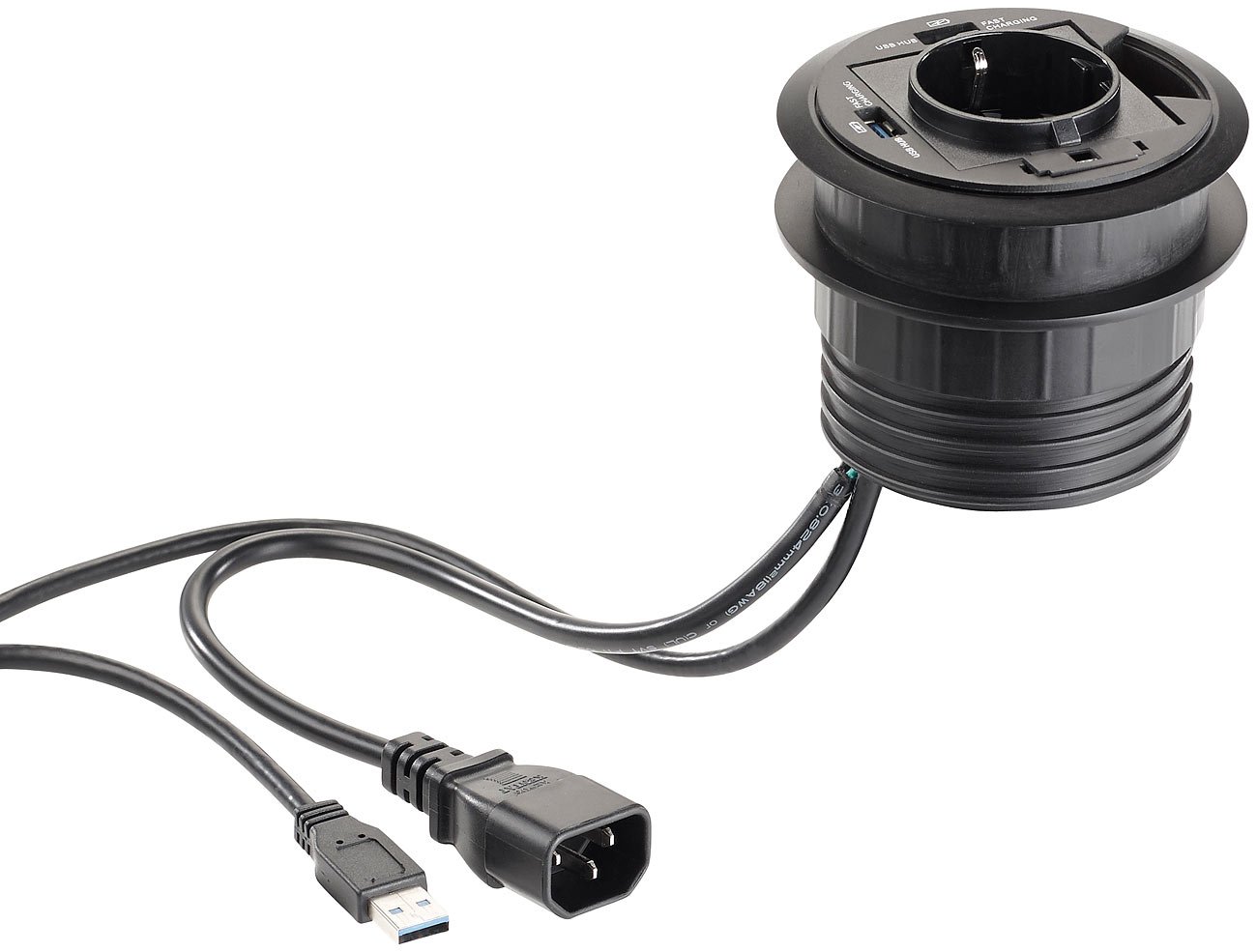 Mua revolt USB Hub Table Retractable Active 2-Way USB 3.0 Hub for Table ...