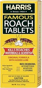 Amazon.com : Harris Roach Tablets, Boric Acid Roach Killer with Lure ...