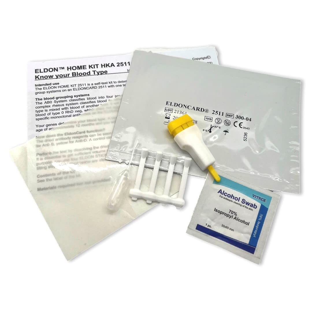 Mua Eldoncard Blood Typing Kit, 2 Tests, Know Your Blood Type, Instant ...