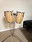 Amazon.com: NATURAL CONGA DRUM SET - 9" and 10" inch HEADS + STAND ...