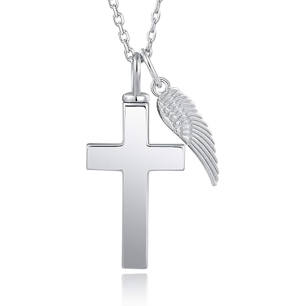 Silver Pendant Men Sterling Silver Cylinder Cross Pendant - Biker ...