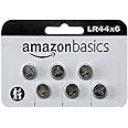 Amazon.com: Amazon Basics 6-Pack LR44 Alkaline Button Coin Cell Battery ...