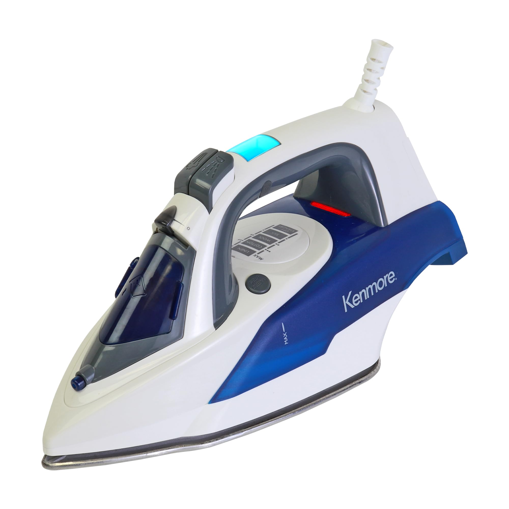 Kenmore Digital Steam Iron with LED Screen Self-Cleaning 370 Microsteam ...