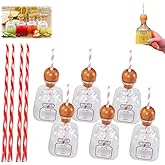 Amazon.com: Patron Reusable Cups with Straw,Patron Bottles Empty for ...