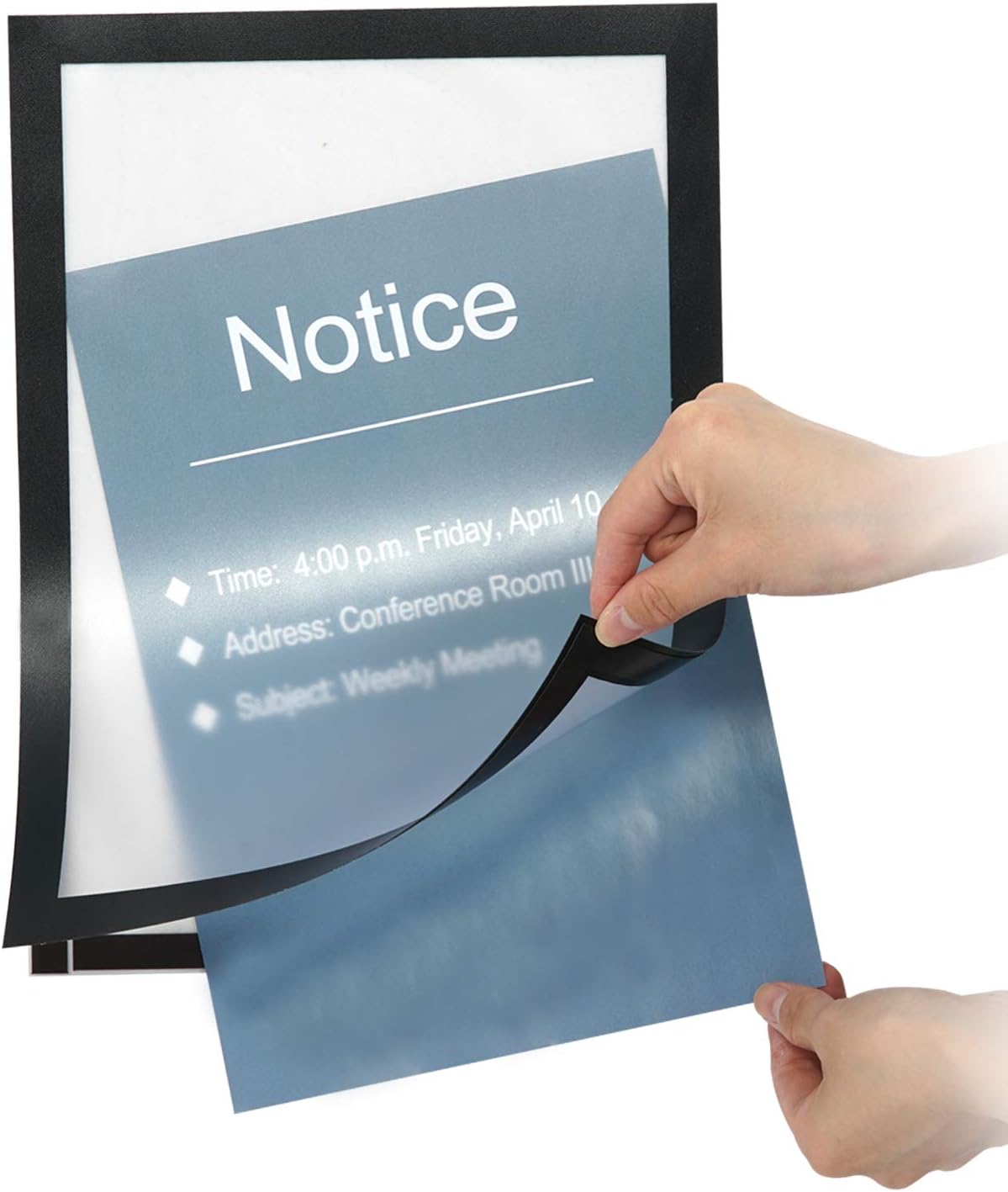 A4 Magnetic Display Frame,Self Adhesive Magnetic Paper Holder for ...