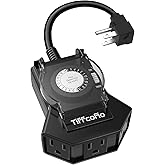 Amazon.com: Outdoor Timer Outlet Waterproof, 24 Hour Mechanical Light ...