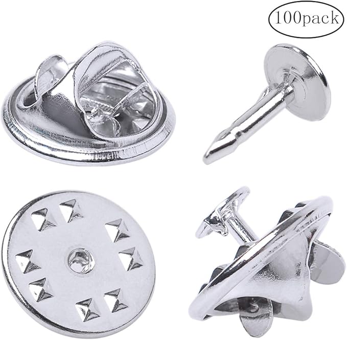 Borte 100 Pairs Butterfly Clutch Tie Tacks, Butterfly Clutch Pin ...