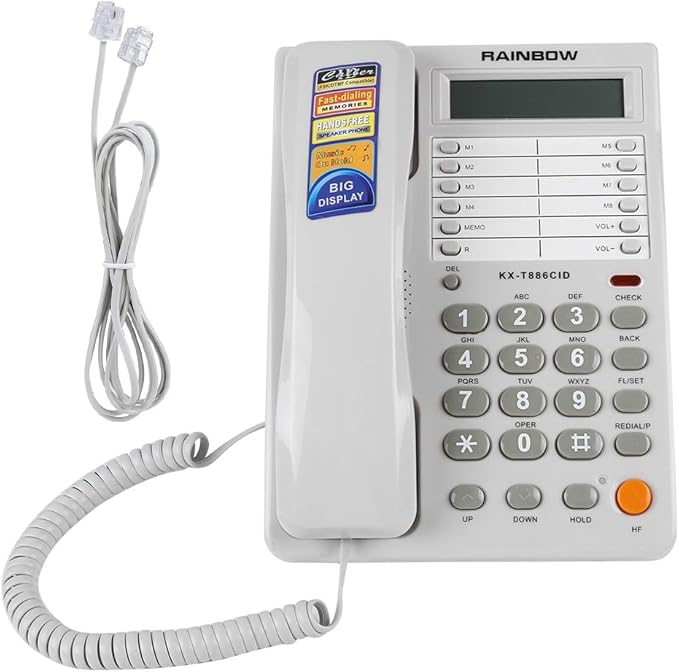 Amazon.com : fosa Telephone Wire, Corded Phone Caller ID Display Landline Wired Home Office ...