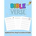Bible Verse Handwriting Practice Book for Kids: 50 Large Print Memory ...